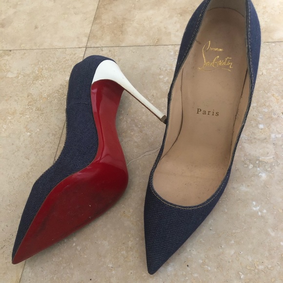 Christian Louboutin | Shoes | Authentic So Kate Denim Christian ...